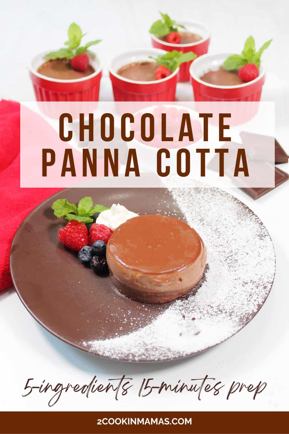 Chocolate Panna Cotta - 2 Cookin Mamas