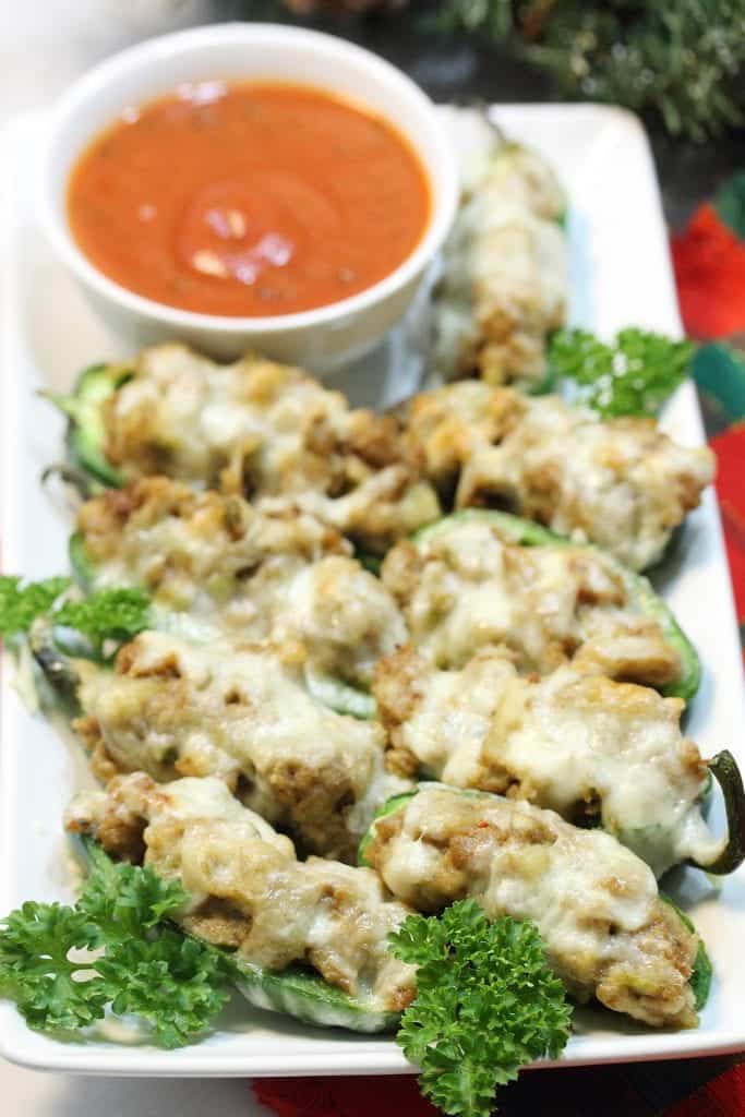 Easy Baked Jalapeno Poppers with Sausage