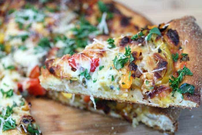 Go Meatless with Three Pepper Pizza