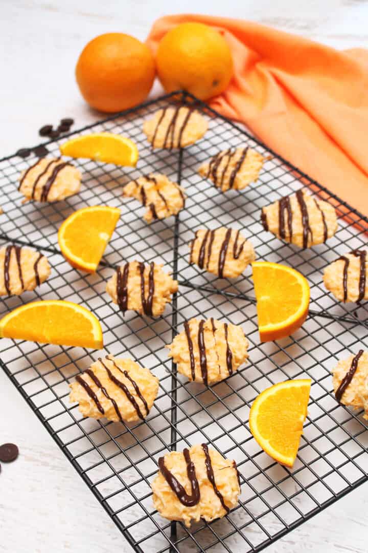 Easy Orange Coconut Macaroons - 2 Cookin Mamas