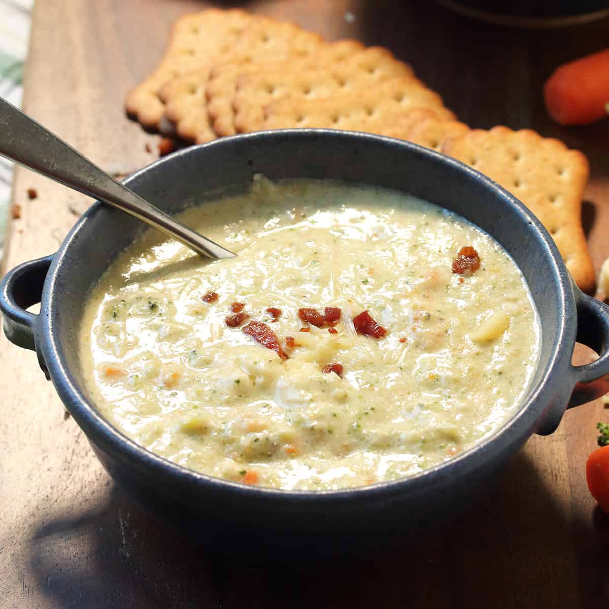 Healthy Broccoli Cheddar Soup