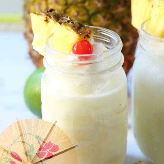 Tropical Pina Colada Cocktail