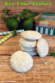 Key Lime Coolers - #CreativeCookieExchange - 2 Cookin Mamas