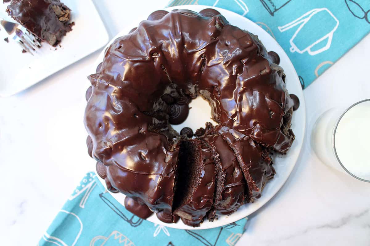 Moist & Rich Chocolate Pound Cake - 2 Cookin Mamas