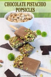 Chocolate Pistachio Popsicles - A Summertime Treat - 2 Cookin Mamas