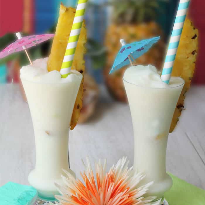 Tropical Pina Colada Cocktail - 2 Cookin Mamas