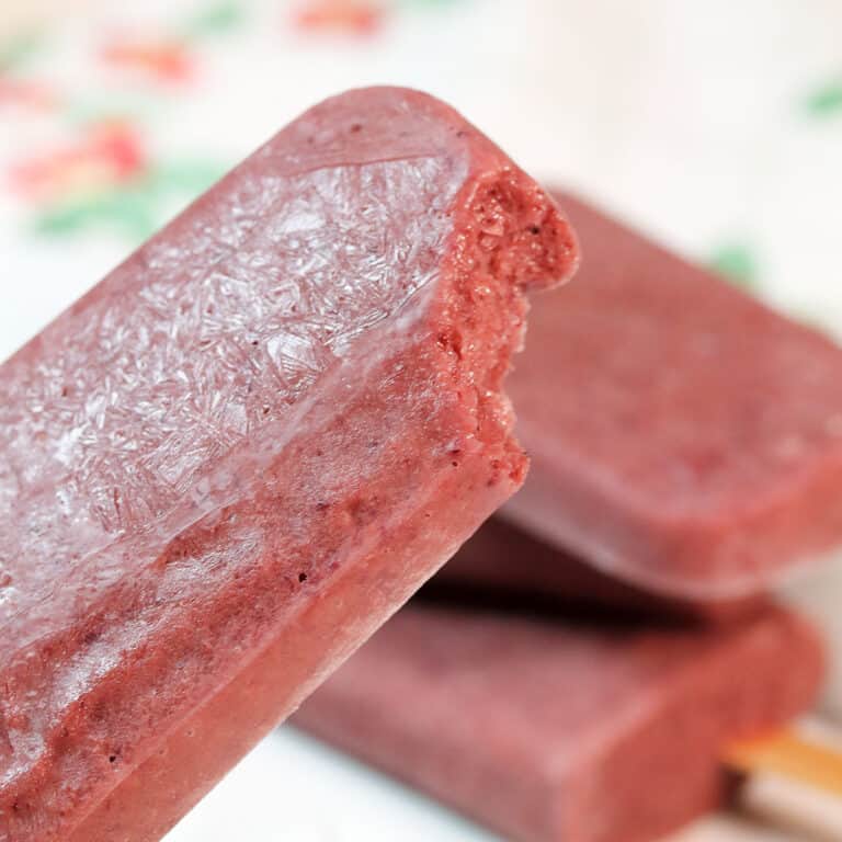 Cherry Chocolate Smoothie Popsicles