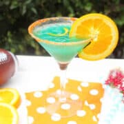 South Beach Punch - A Tropical Curacao Cocktail - 2 Cookin Mamas