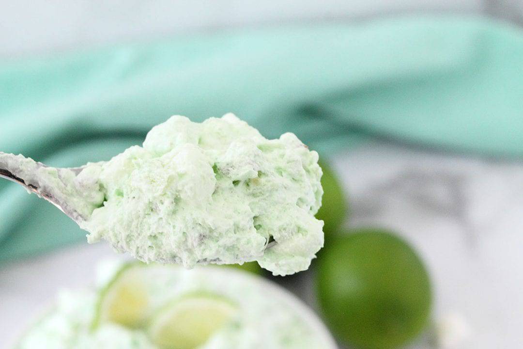 Lime Fluff with Cream Cheese & Pineapple