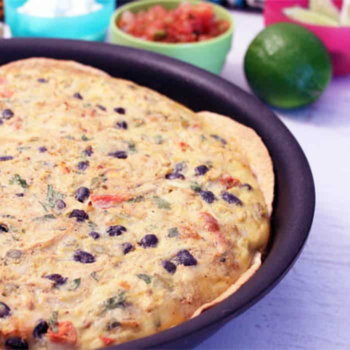 Easy One Skillet Mexican Frittata