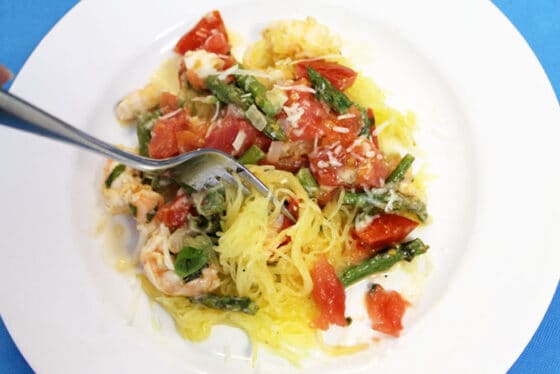 Healthy Summer Shrimp Primavera