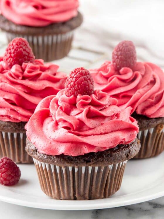 Chocolate Raspberry Cupcakes