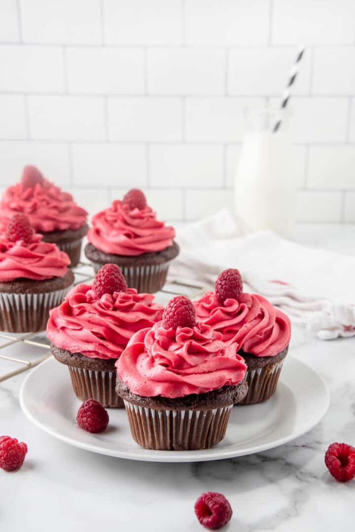 Chocolate Raspberry Cupcakes