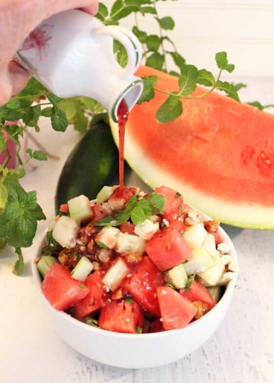 Cucumber Mint Watermelon Salad 2 Cookin Mamas