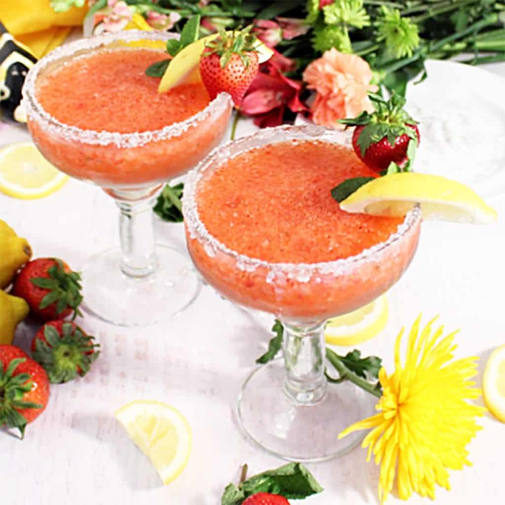 Strawberry Lemonade Margaritas