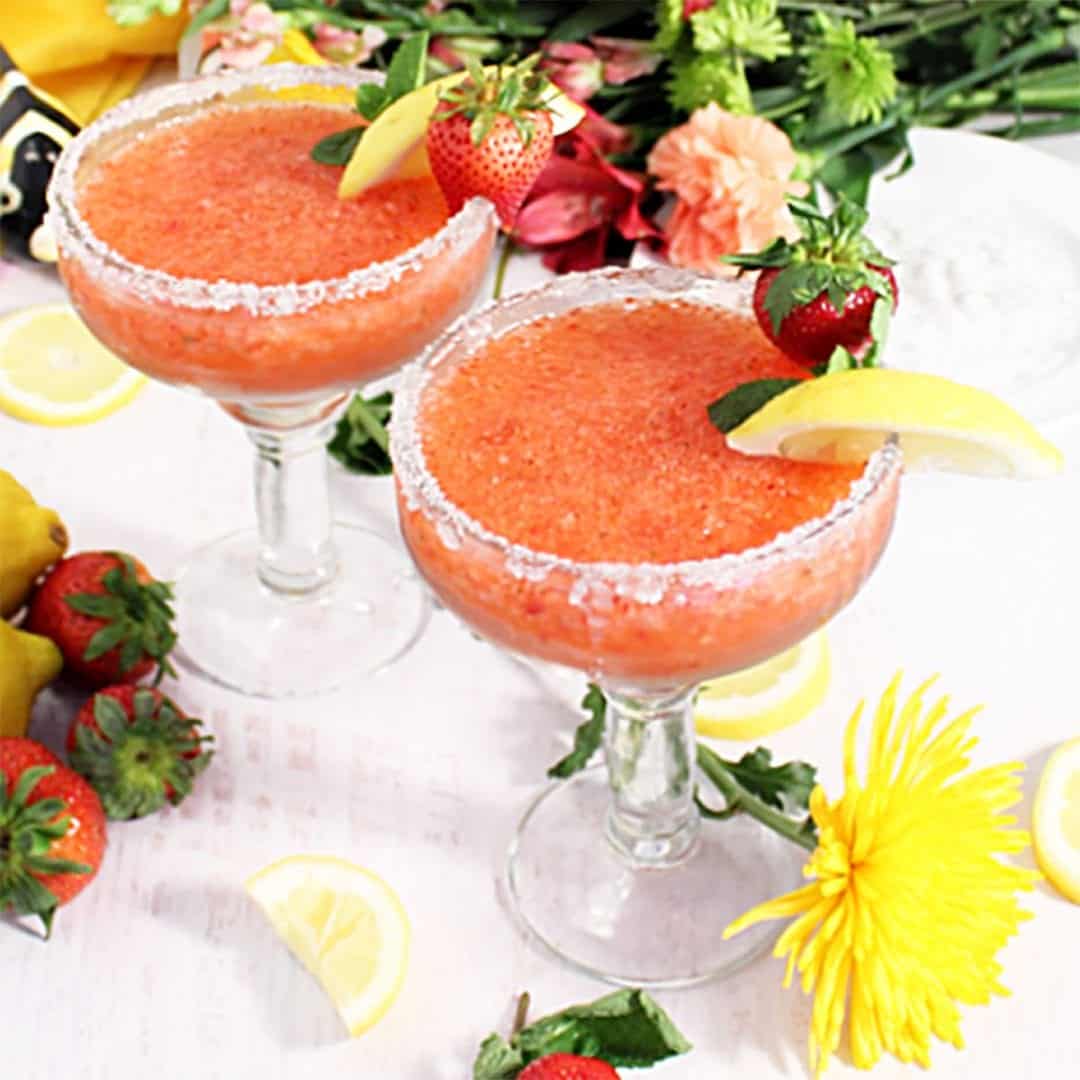 Strawberry Lemonade Margaritas