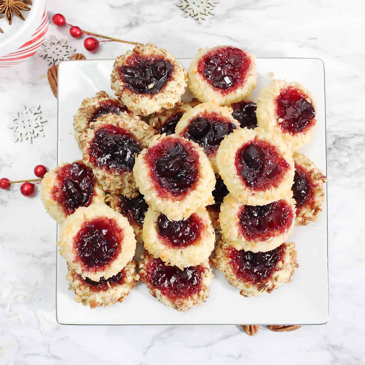 Shortbread Cookies with Jam