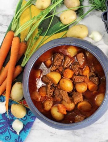 Braised Beef Short Ribs with Cheesy Polenta - 2 Cookin' Mamas