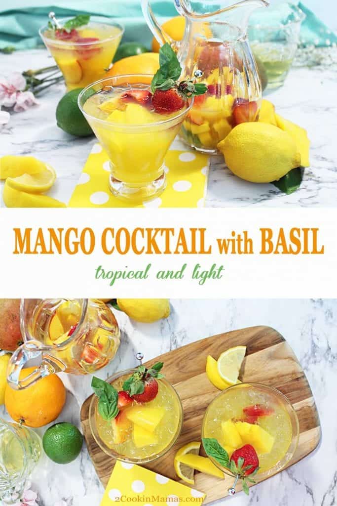 Mango Cocktail with Basil