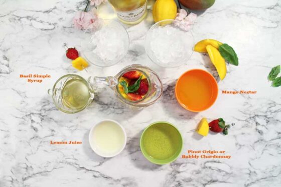 Mango Cocktail with Basil