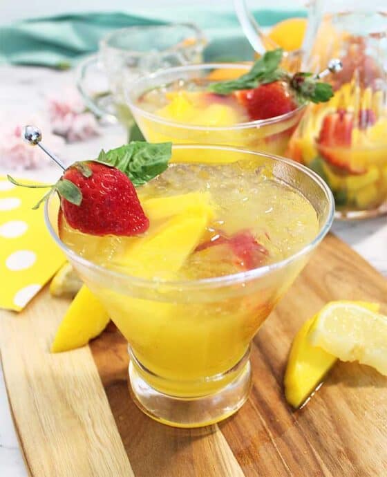 Mango Cocktail with Basil