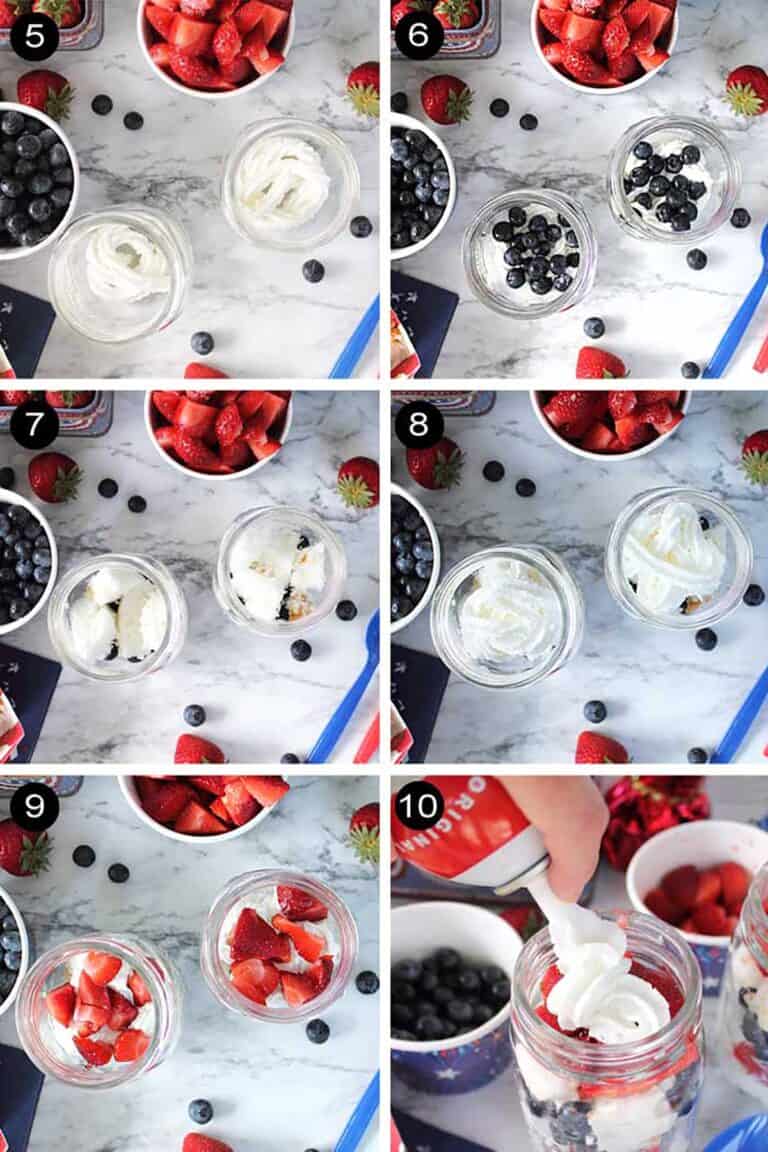 Patriotic Parfaits - A Red White and Blue Dessert