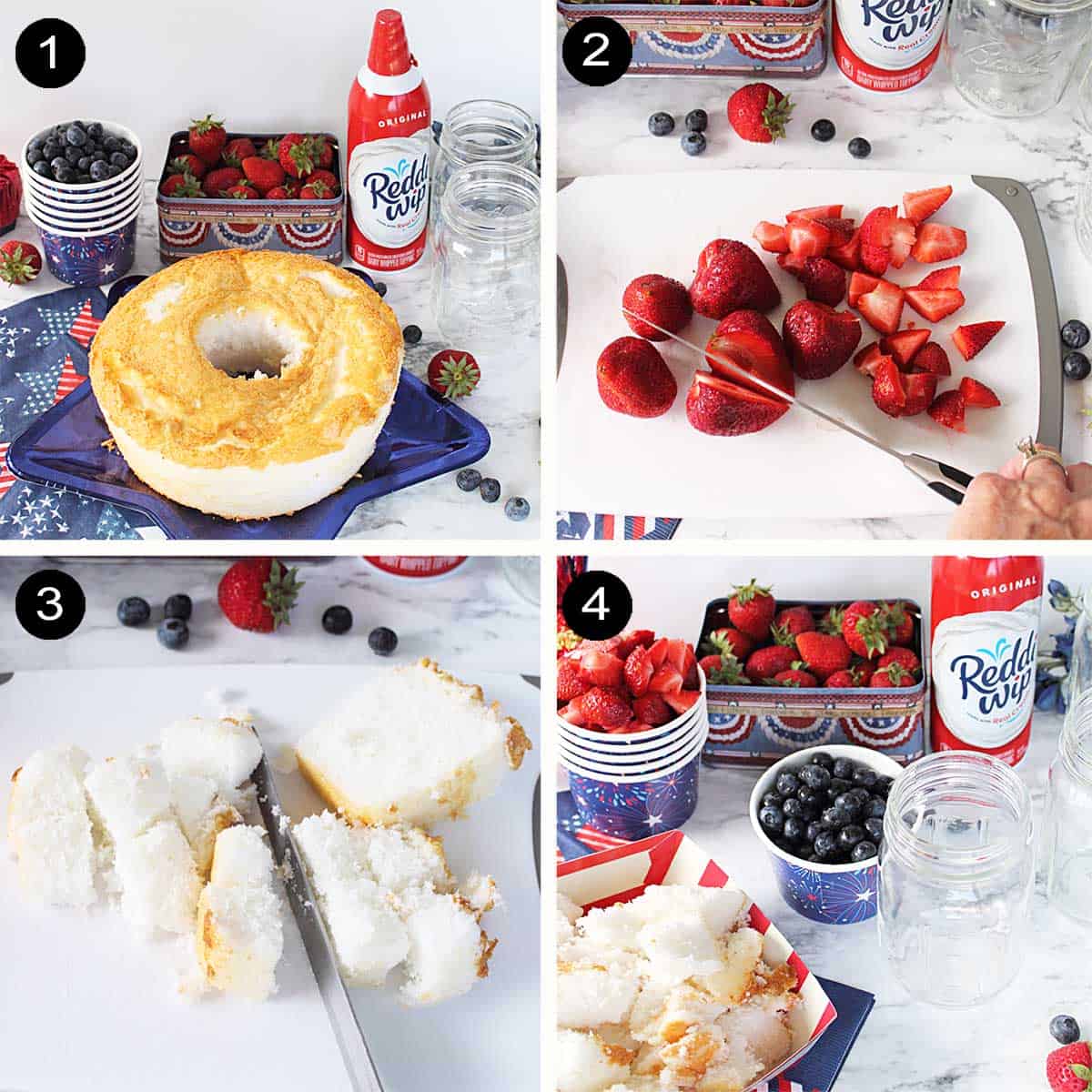 Patriotic Parfaits - A Red White and Blue Dessert