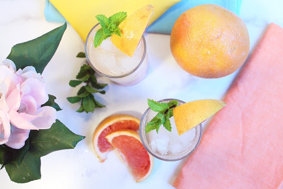 Sparkling Pink Greyhound Cocktail