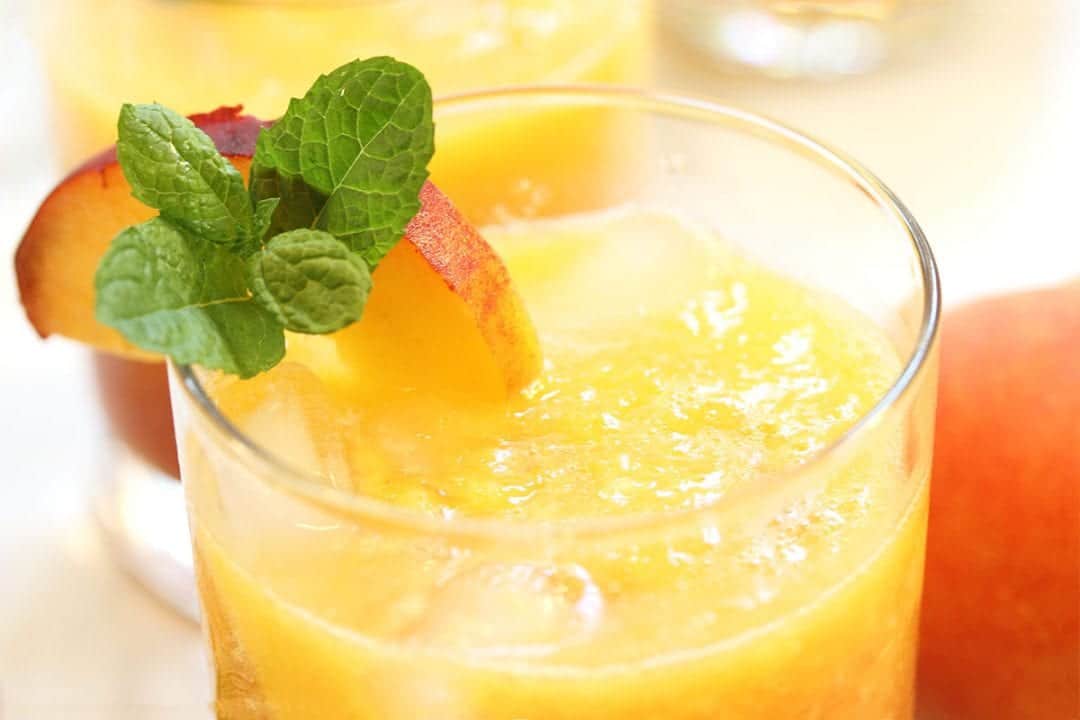 Fresh Georgia Peach Vodka Cocktail - 2 Cookin Mamas