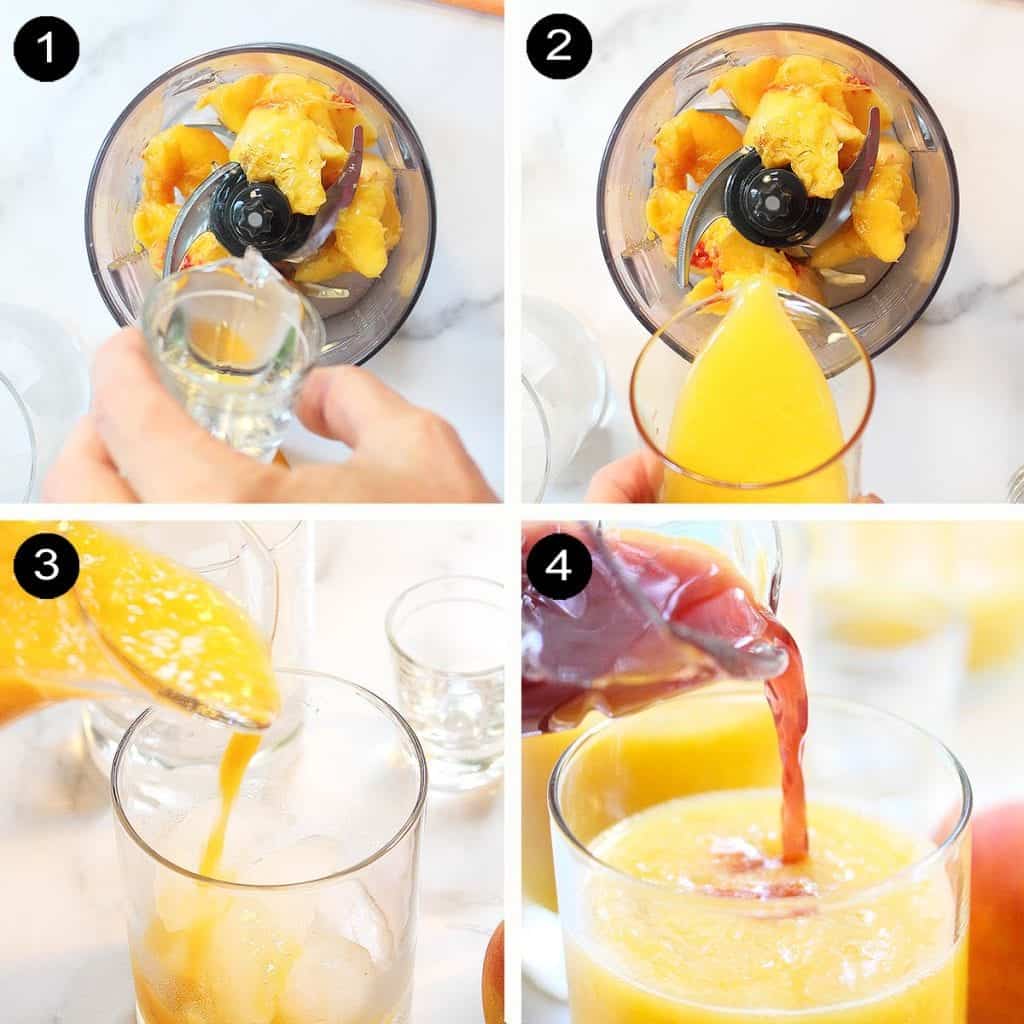 Fresh Georgia Peach Vodka Cocktail - 2 Cookin Mamas