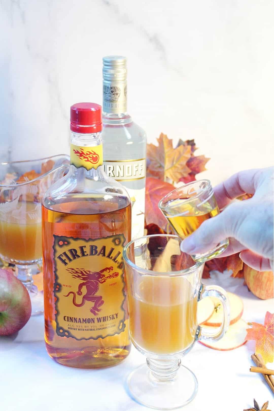 Hot Fireball Apple Cider Cocktail