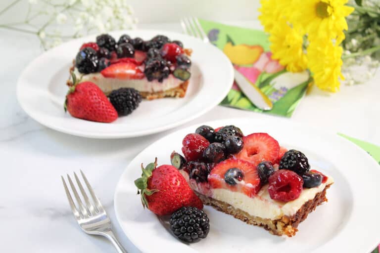 Fresh Fruit Tart with Lemon Cream Cheese Filling