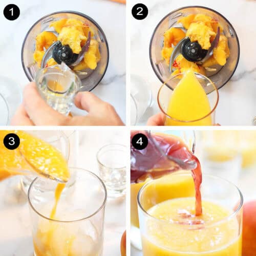 Fresh Georgia Peach Cocktail with Vodka