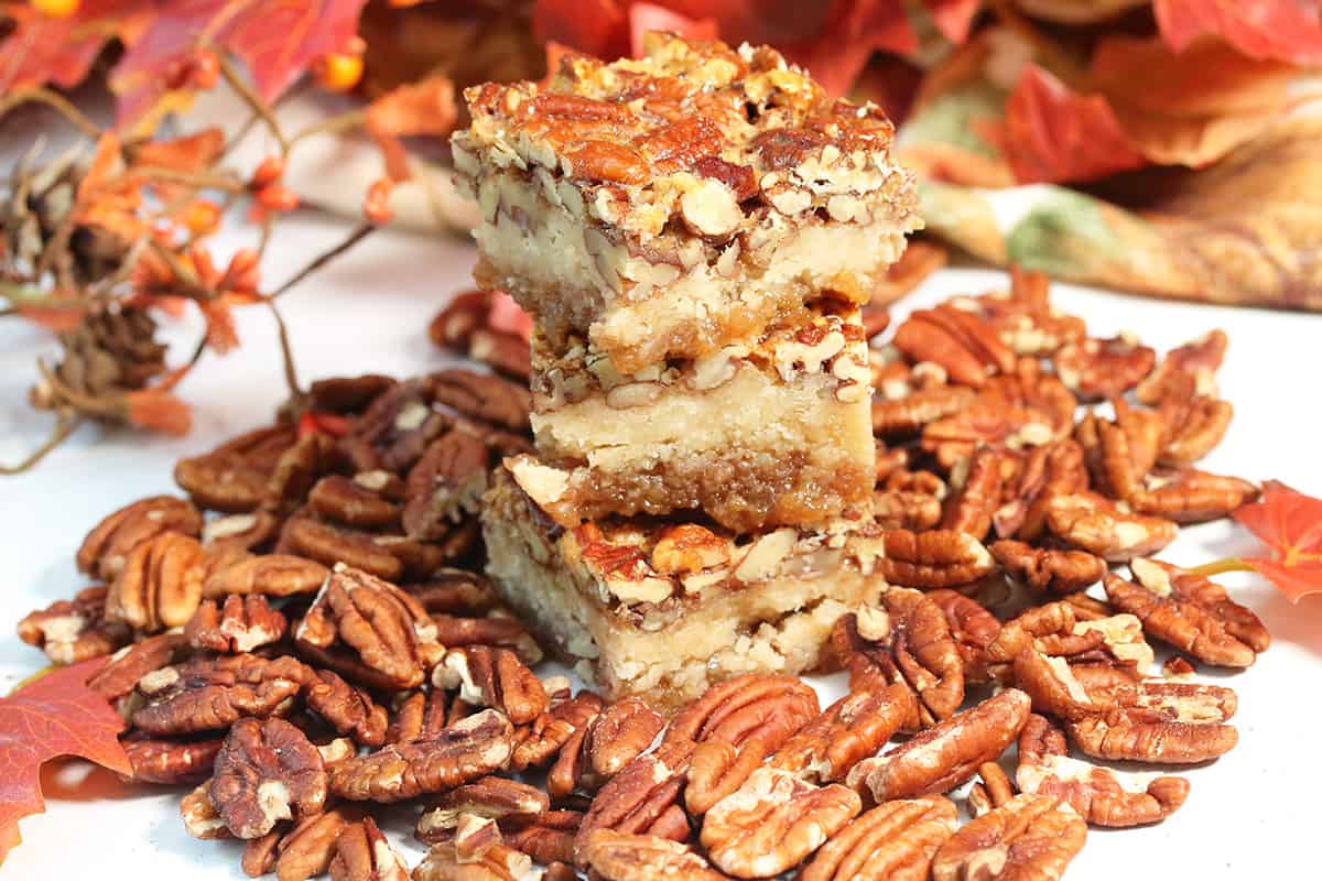 Pecan Pie Bars with Shortbread Crust