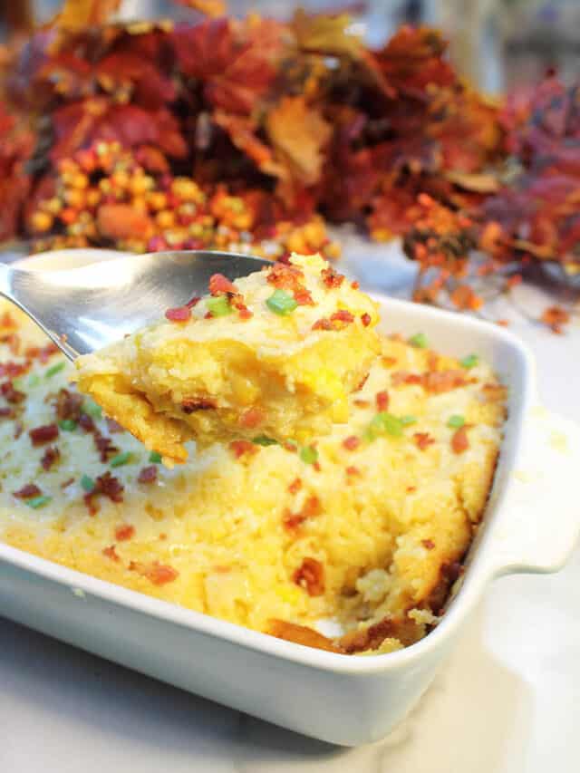 Cheesy Corn Pudding 2 Cookin Mamas