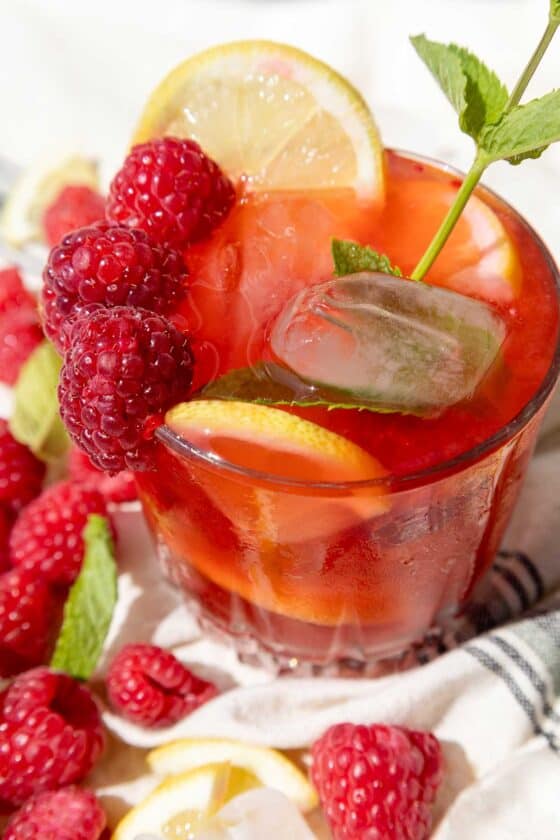 Raspberry Mojito Mocktail