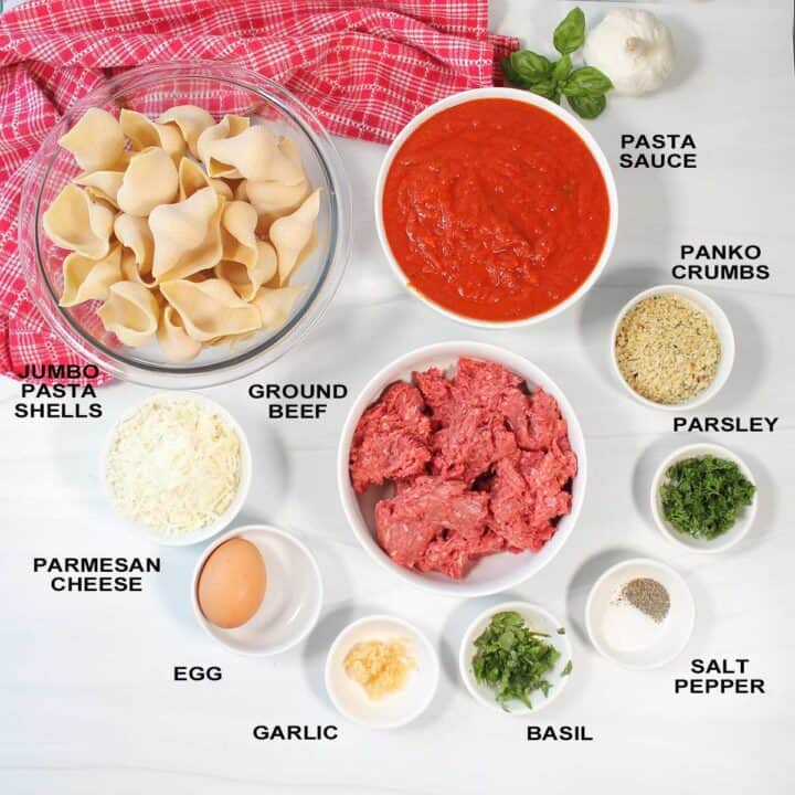 Stuffed Shells with Ground Beef