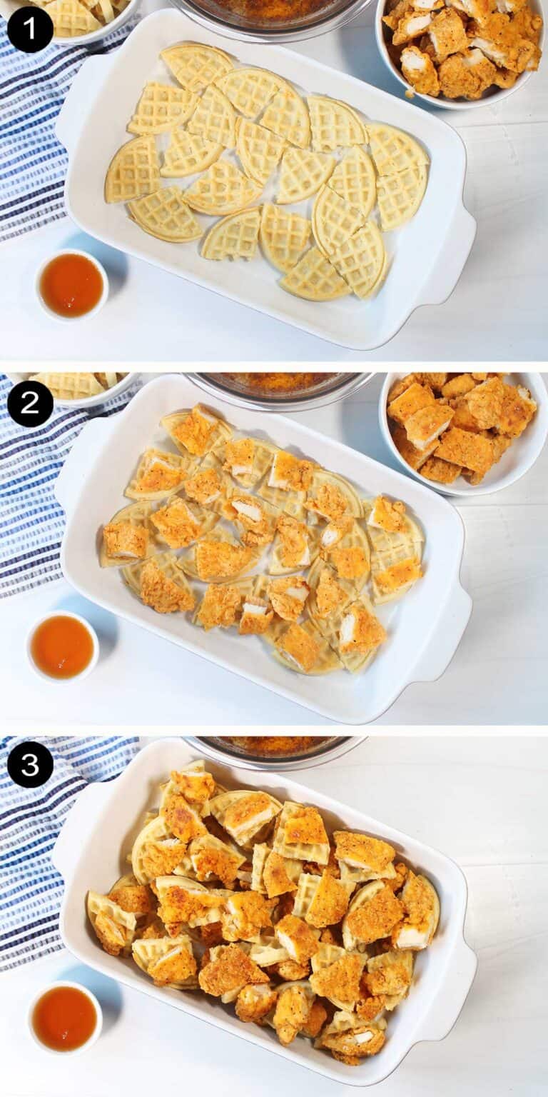 Chicken and Waffles Casserole