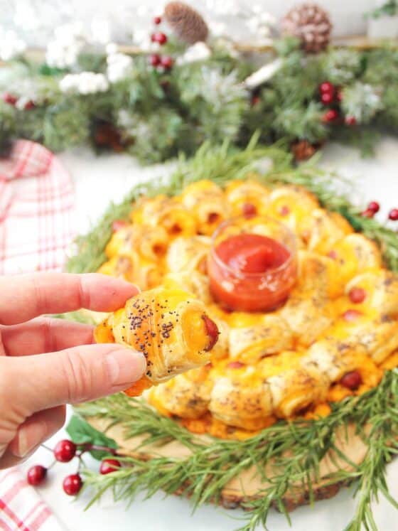 Pigs in a Blanket Wreath