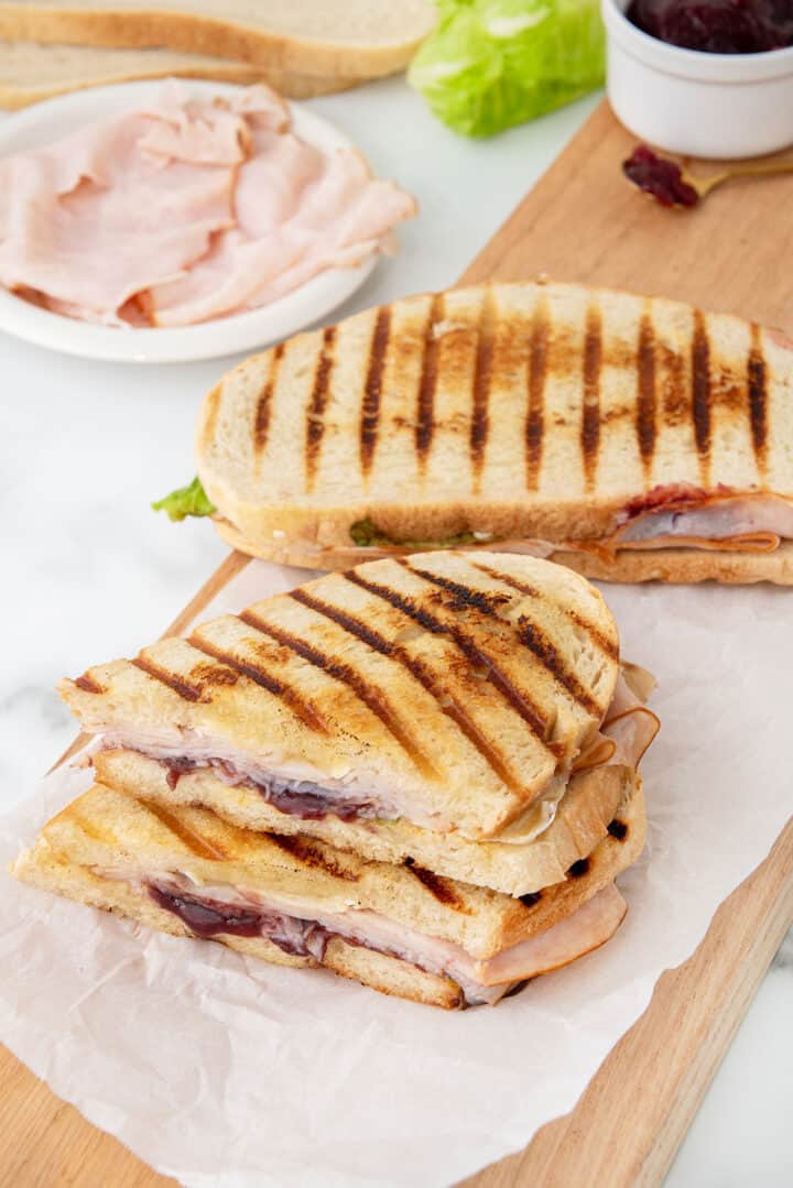 Turkey Cranberry Brie Panini