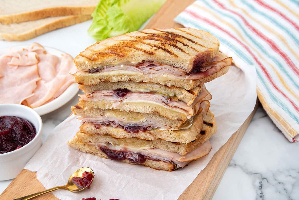 Turkey Cranberry Brie Panini