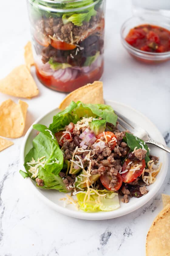 Taco Salad in a Jar