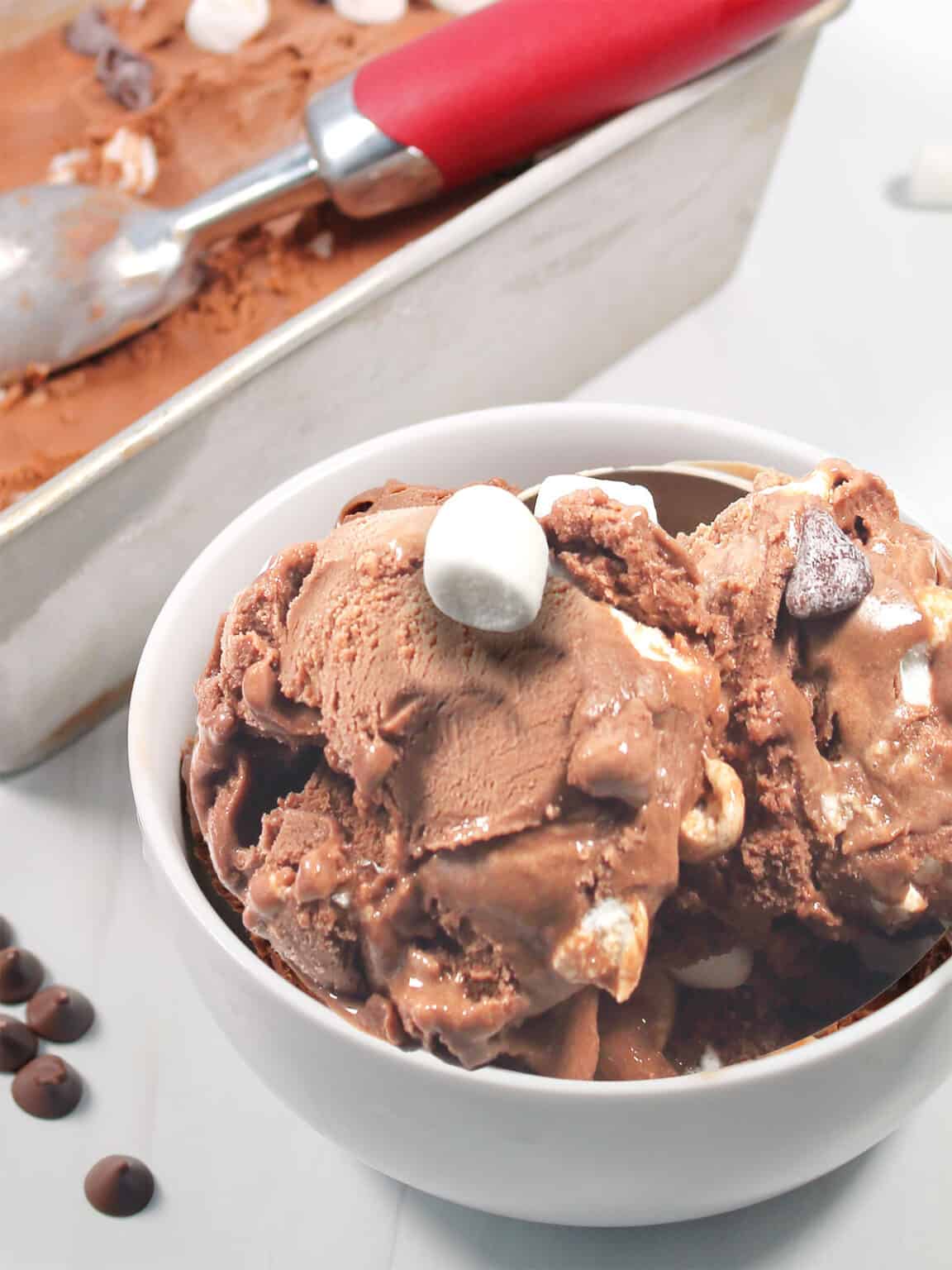 Easy No-Churn Hot Cocoa Ice Cream Recipe - 2 Cookin Mamas