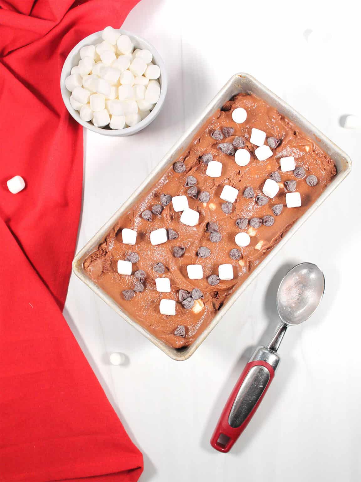 Easy No-Churn Hot Cocoa Ice Cream Recipe - 2 Cookin Mamas