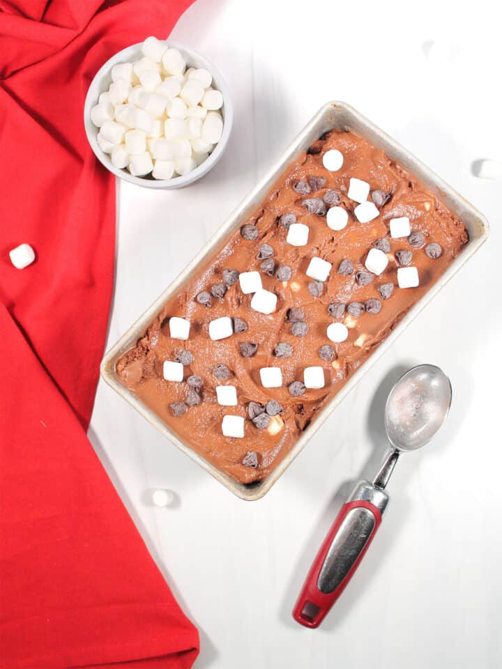 Easy No-Churn Hot Cocoa Ice Cream Recipe - 2 Cookin Mamas