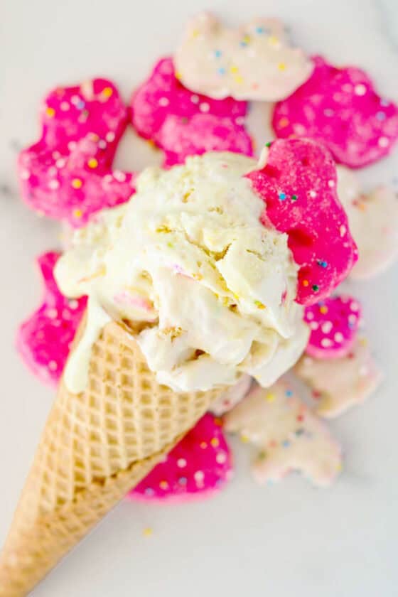 Circus Animal Cookies Ice Cream (No Churn)