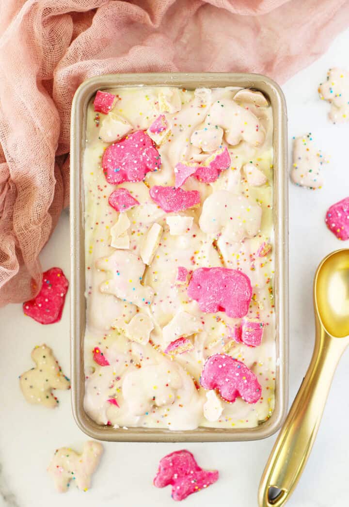 Circus Animal Cookies Ice Cream (No Churn)