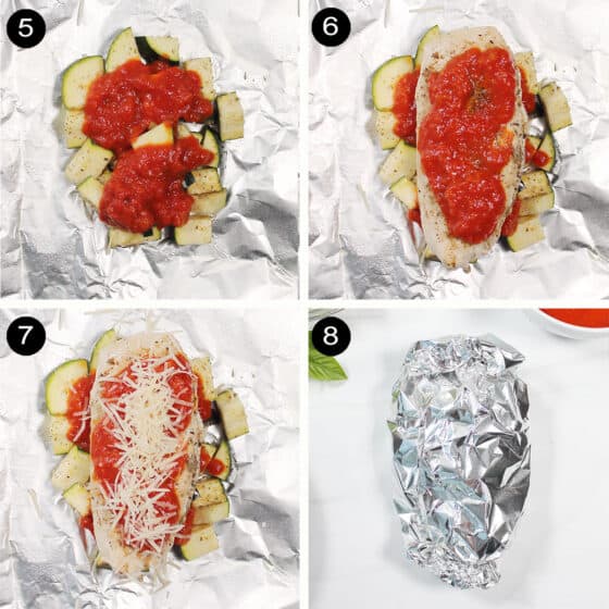 Air Fryer Italian Chicken Foil Packets