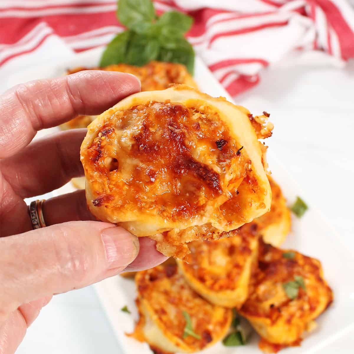 Chicken Parmesan Pinwheels