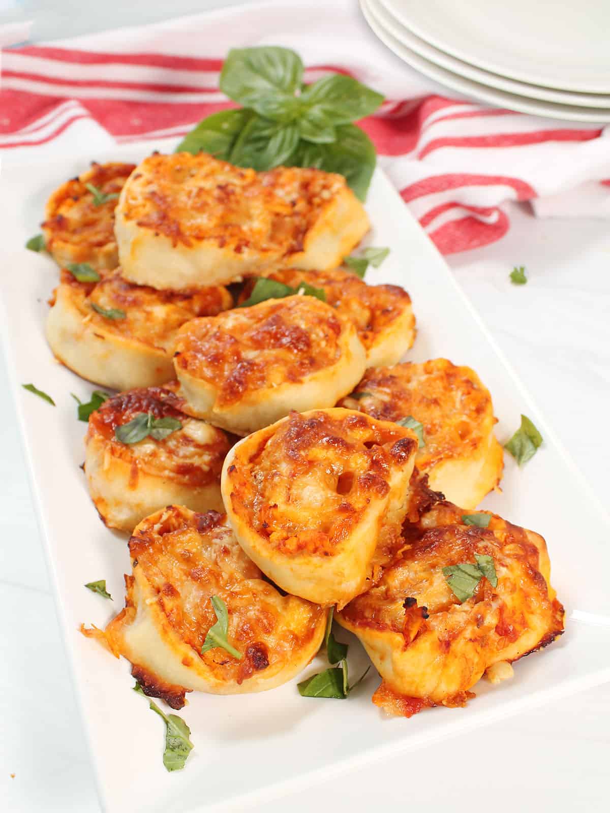 Chicken Parmesan Pinwheels